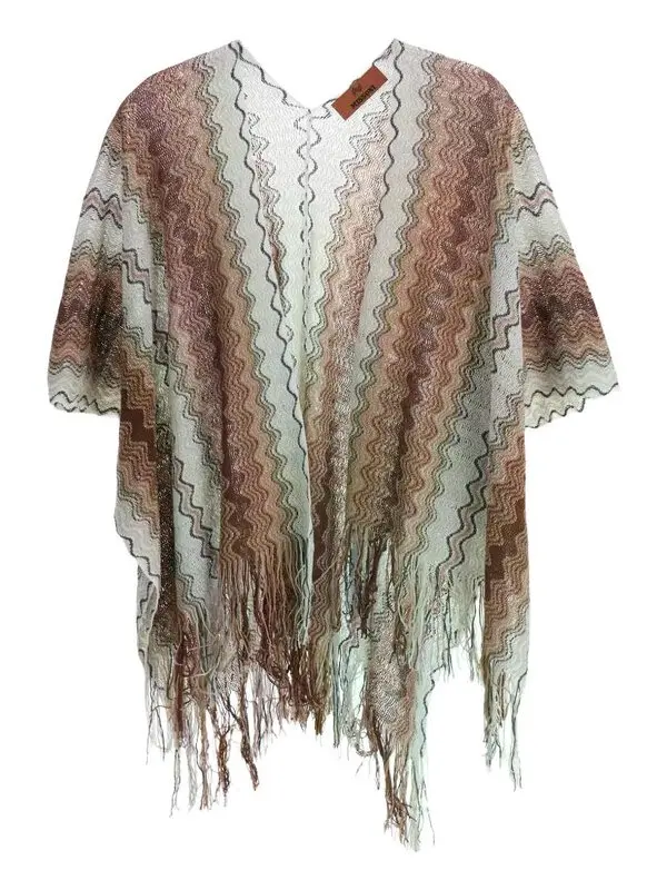 Missoni Fringed Poncho - Neutrals