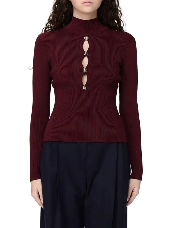 SELF-PORTRAIT Sweater - Burgundy