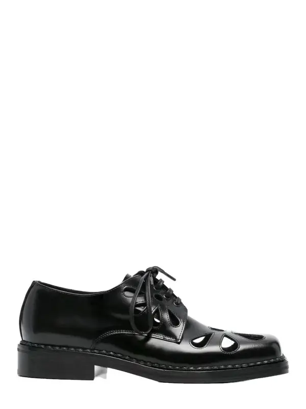 Simone Rocha Cut-out Derby Shoes - Black