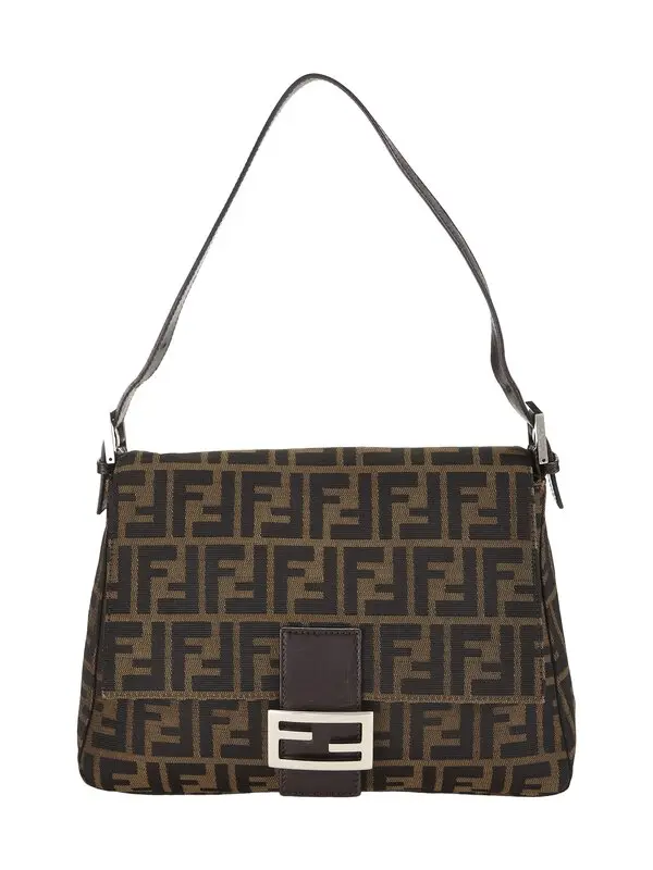 Fendi Zucca Canvas Mamma Shoulder Bag - Brown