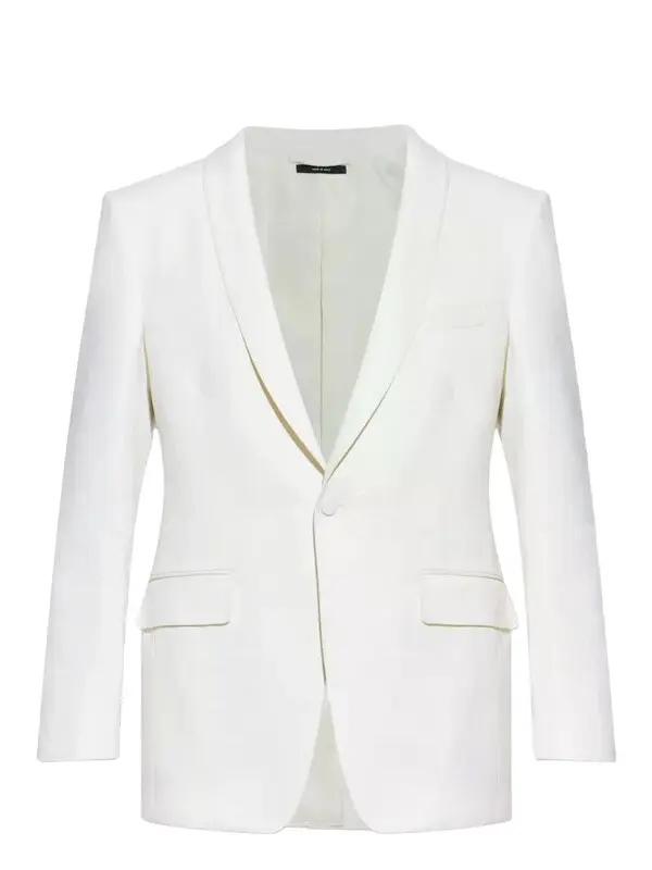 TOM FORD Shawl-lapel Pocket Blazer - White