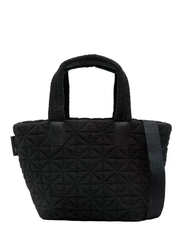 VEECOLLECTIVE Small Vee Sherpa Tote Bag - Black