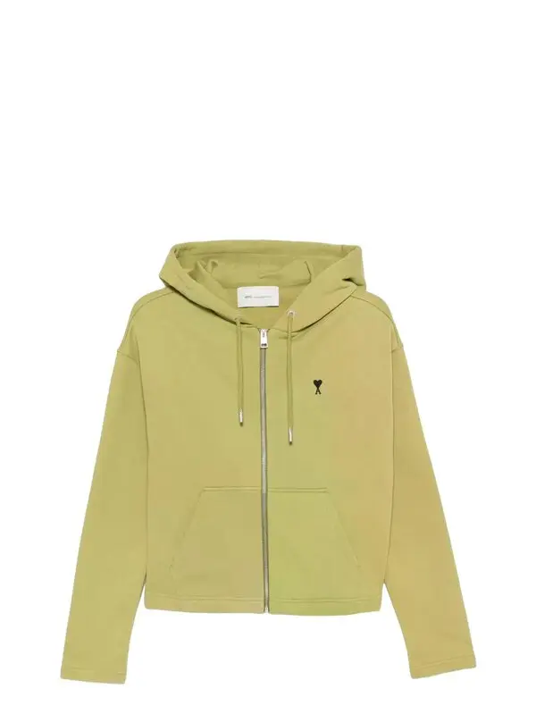 Ami De Coeur Zip-up Hoodie - Green