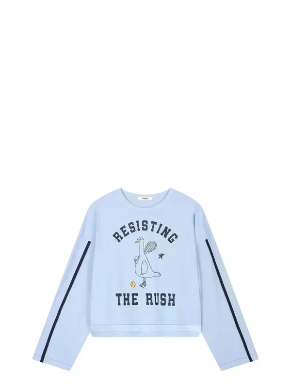 STUDIO TOMBOY Duck-print Sweatshirt - Blue