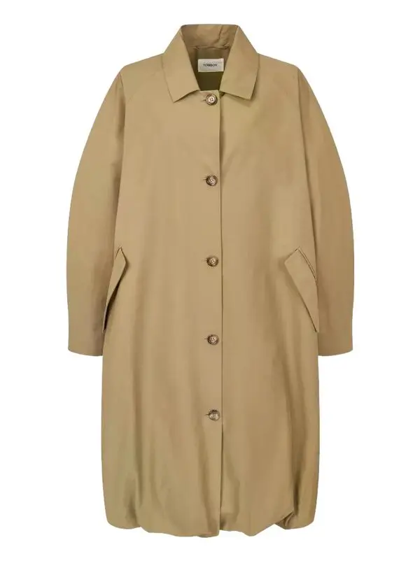STUDIO TOMBOY Buttoned Trench Coat - Neutrals