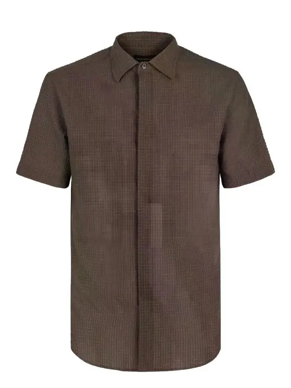 Emporio Armani Short-sleeve Shirt - Brown