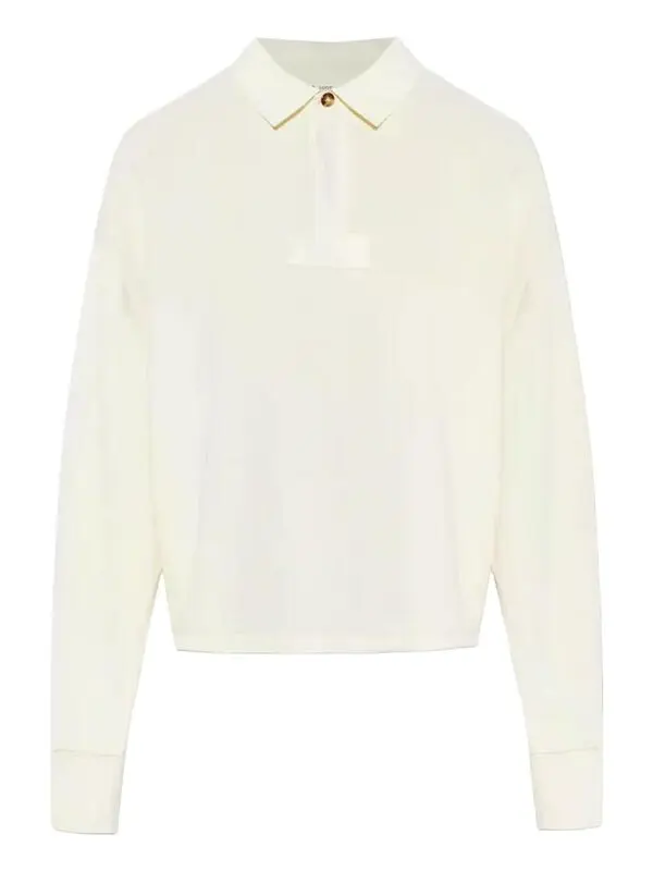 Rag & Bone Polo-collar Long-sleeve Sweater - Neutrals