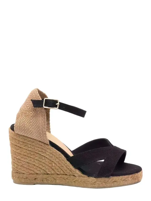 CastaÑer Buckle-strap Espadrilles - Black
