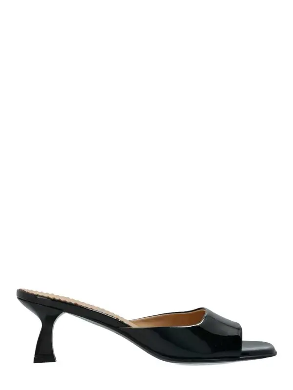 NODALETO Square Toe Mules - Black
