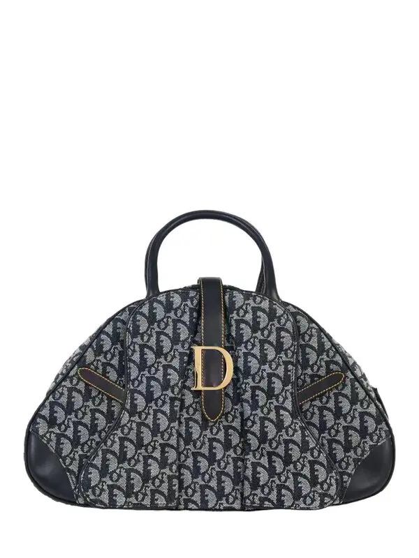 Dior 2002 Trotter Saddle Tote Bag - Blue
