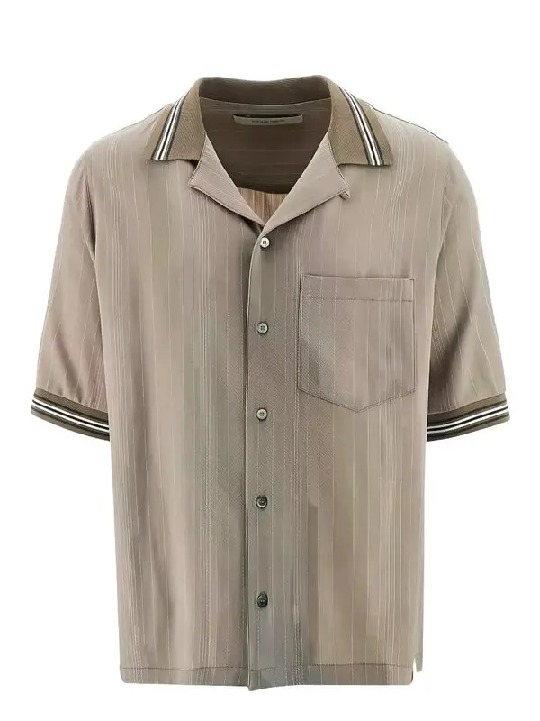 GOLDEN GOOSE Striped Shirt - Brown