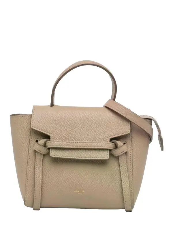 Celine 2020 Nano Belt Satchel - Brown