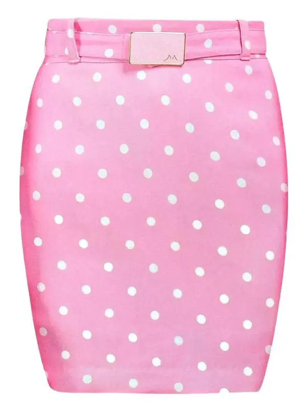 ROWEN ROSE Polka-dot Mini Skirt - Pink
