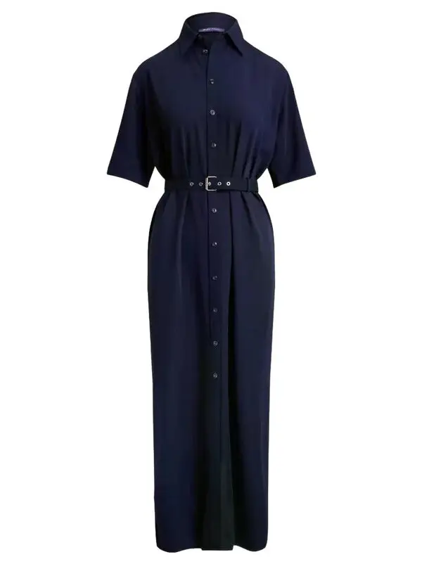 Ralph Lauren Carol Belted Dress - Blue
