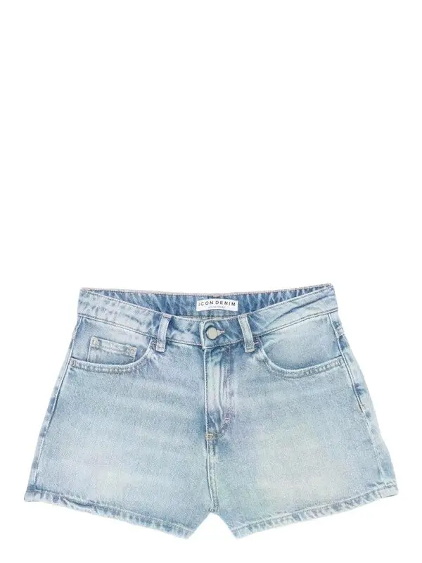 ICON DENIM LA Five-pocket Denim Shorts - Blue