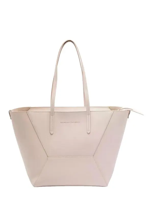 Brunello Cucinelli Zip-fastening Tote Bag - Neutrals