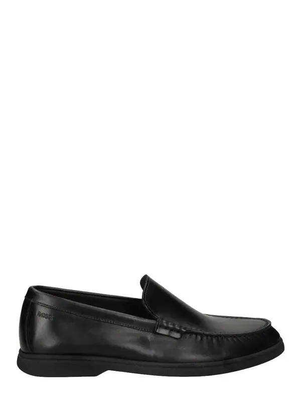 BOSS Penny Leather Loafers - Black