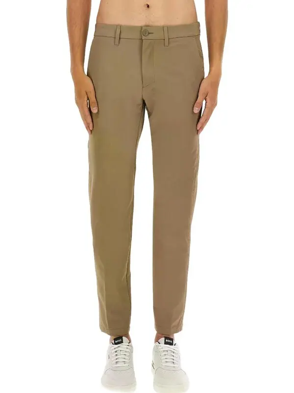 BOSS Buttoned Trousers - Brown