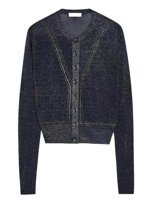 Rabanne Embellished Button Cardigan - Blue