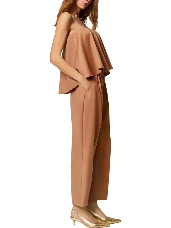 TWINSET Pleated Trousers - Brown
