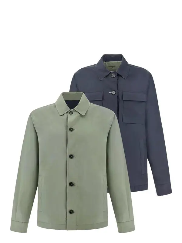 Paul & Shark Reversible Shirt Jacket - Green