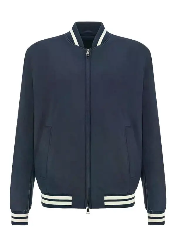 Paul & Shark Typhoon Zip Bomber Jacket - Blue