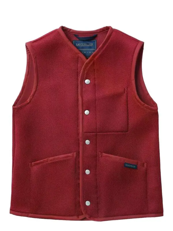 Comme Des Garçons Patch-pocket Buttoned Vest - Red