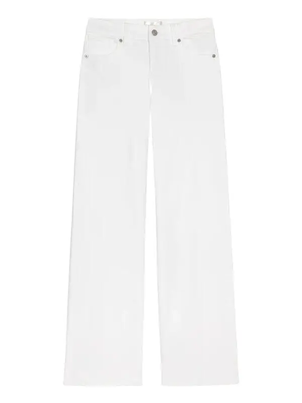 FRAME Le Slim Palazzo Trousers - White