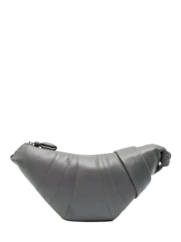 LEMAIRE Croissant Knot-detail Shoulder Bag - Grey