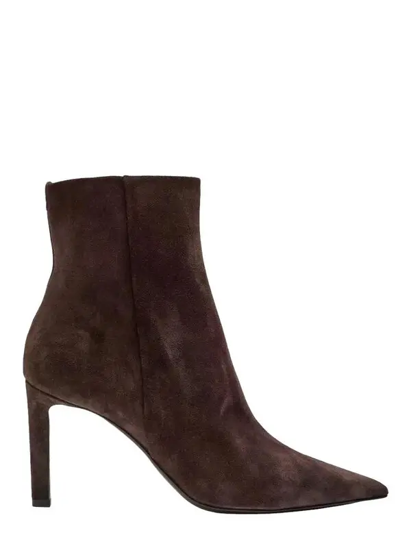 JIMMY CHOO Frankie 85 Suede Boots - Brown