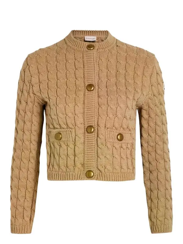 Moncler Cable-knit Cardigan - Neutrals