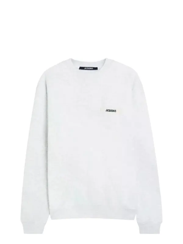 Jacquemus Logo-patch Sweatshirt - Grey