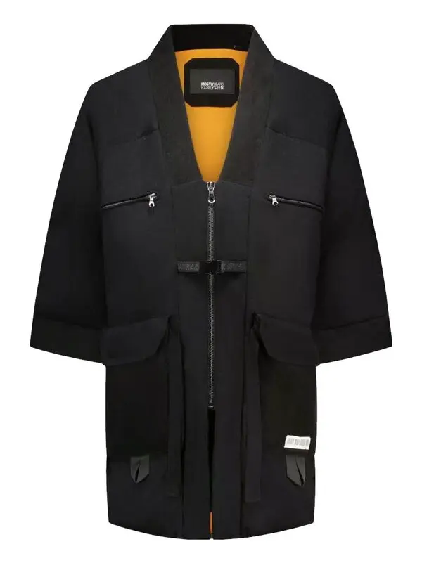 MOSTLY HEARD RARELY SEEN Padded V-neck Coat - Black
