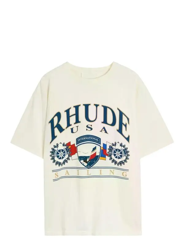 Rhude Sailing Graphic T-shirt - White