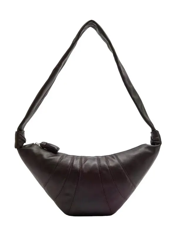 LEMAIRE Panelled Knotted Shoulder Bag - Brown