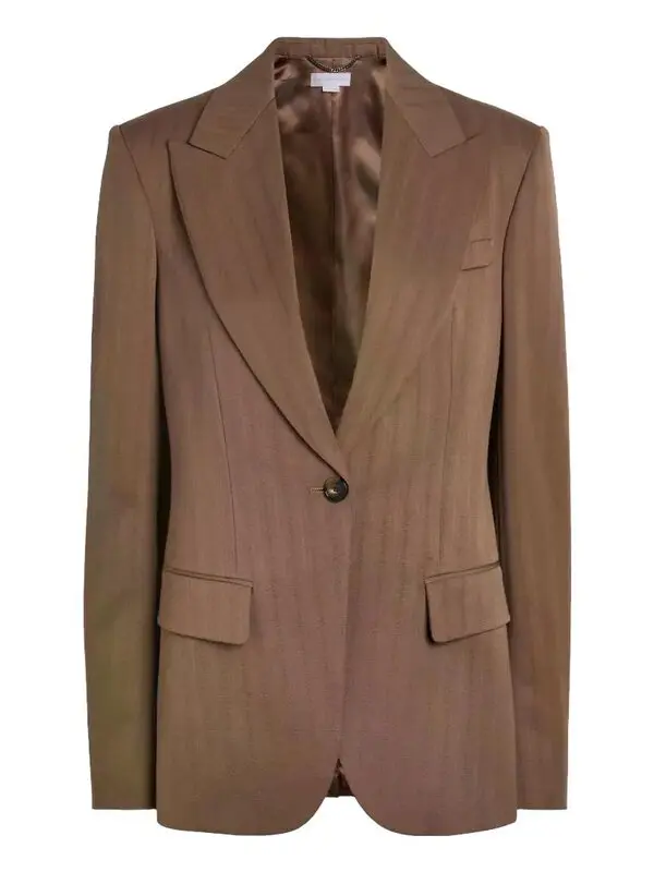 Stella McCartney Buttoned Single-breasted Blazer - Brown