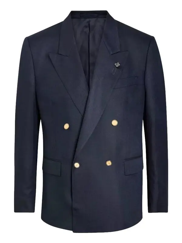LARDINI Double-breasted Blazer - Blue