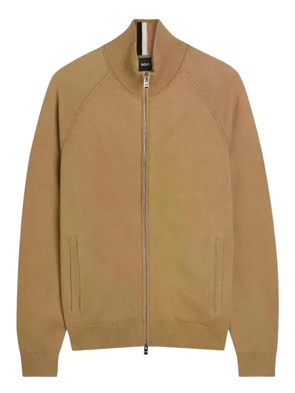 BOSS Zip-up Cardigan - Neutrals