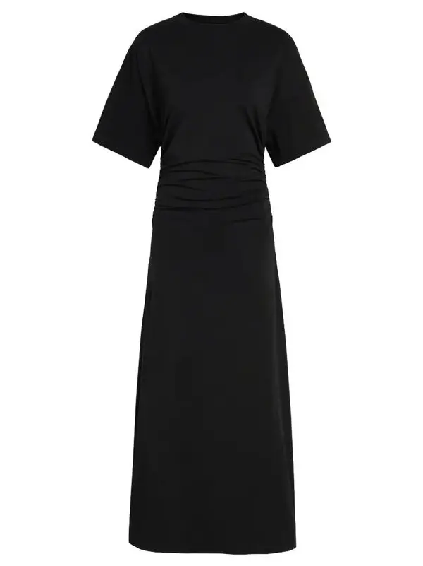 AKYN Charli Ruched Dress - Black
