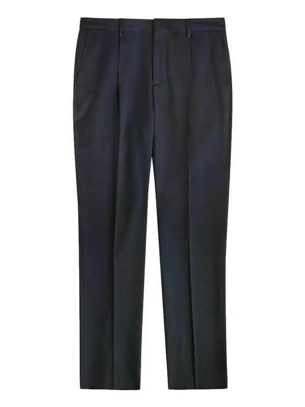 Sunspel Tailored Pleated Trousers - Blue