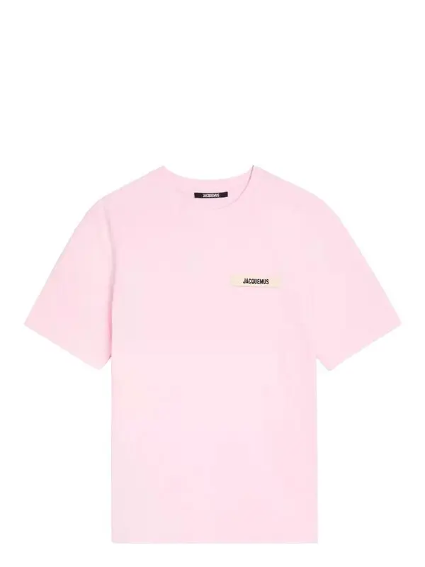 Jacquemus Gros Grain Round-neck T-shirt - Pink