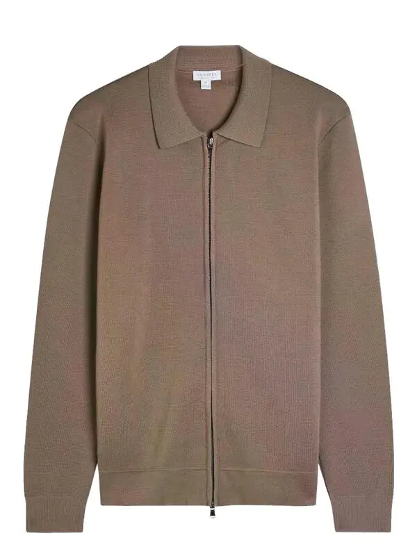 Sunspel Zip-collared Jacket - Neutrals