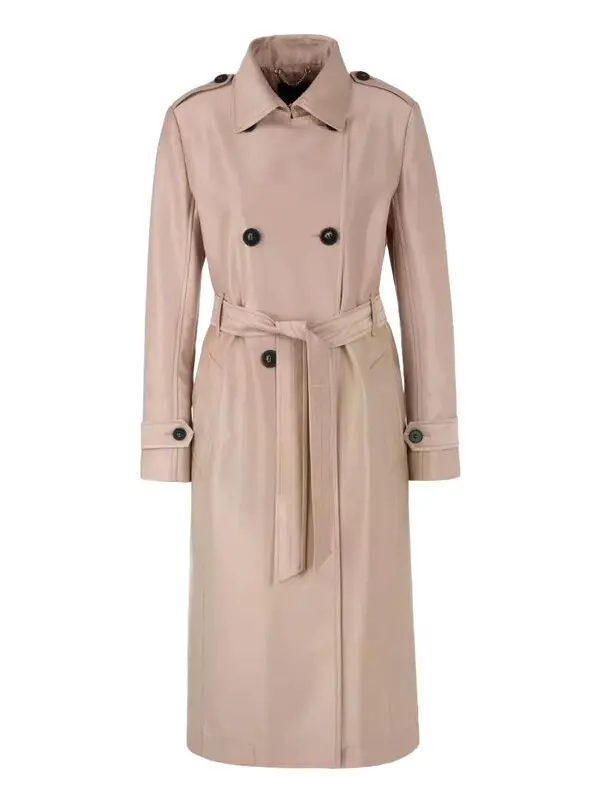 MARCCAIN Double-breasted Belted Trench Coat - Neutrals
