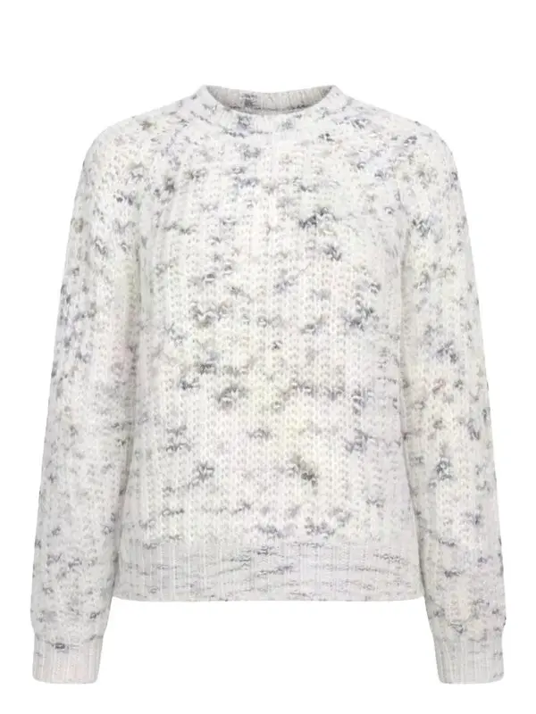 BOSS Textured Jumper - White