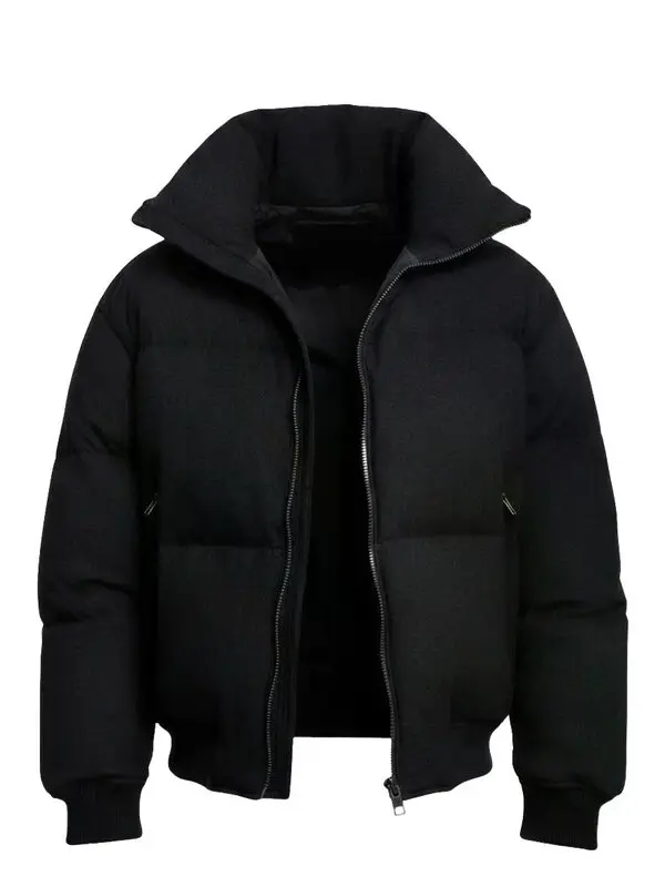 Hugo Wide Collar Puffer Jacket - Black