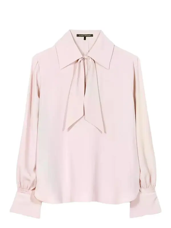 LUISA CERANO Tie-neck Blouse - Pink