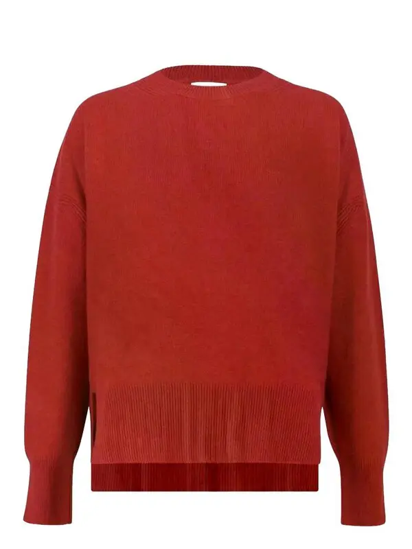 BARRIE Side Slit Knitwear - Red