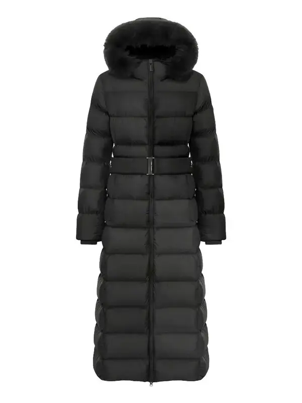 COLMAR Hooded Belted Jacket - Black