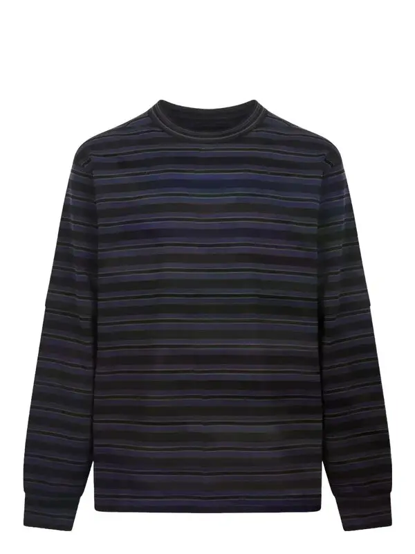 Sacai Horizontal-stripe Long-sleeve T-shirt - Black