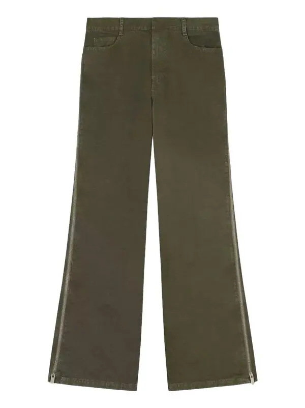 HALFBOY Zip-detail Trousers - Green